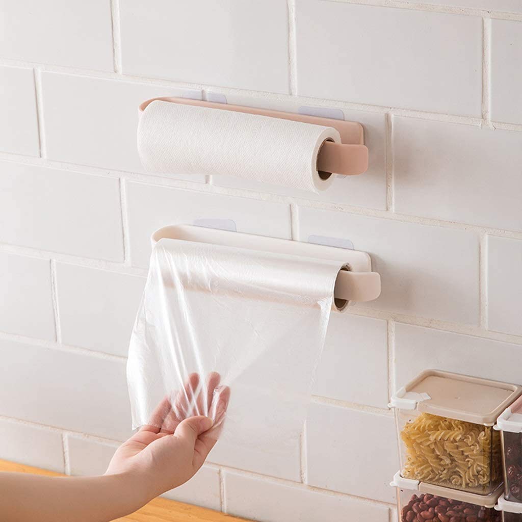 JJZXD Bathroom Shelf, Utility Storage Rack, Bathroom Towel Shelf Multifunctional Kitchen Living Room Holder Wall Mounted (Color : B)
