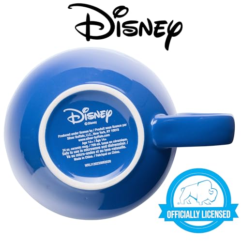 Silver Buffalo Lilo and Stitch Wavy Style Ceramic Soup Mug, 24-Ounces