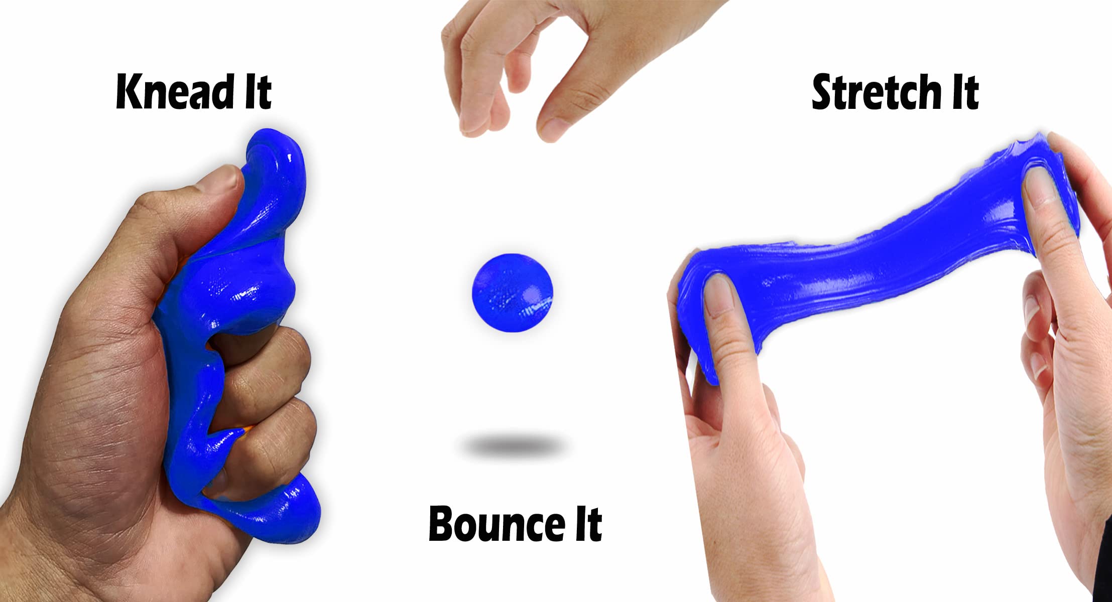 Gears Out Shark Snot Fidget Putty Stress Relief Cool Shark Ideas for Kids Stocking Stuffers for Boys and Girls Weird White Elephant Ideas Fidget Toys Blue Therapy Putty