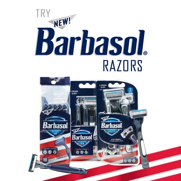 Barbasol Thick & Rich Shaving Cream, Sensitive Skin 10 oz ( Pack of 2)