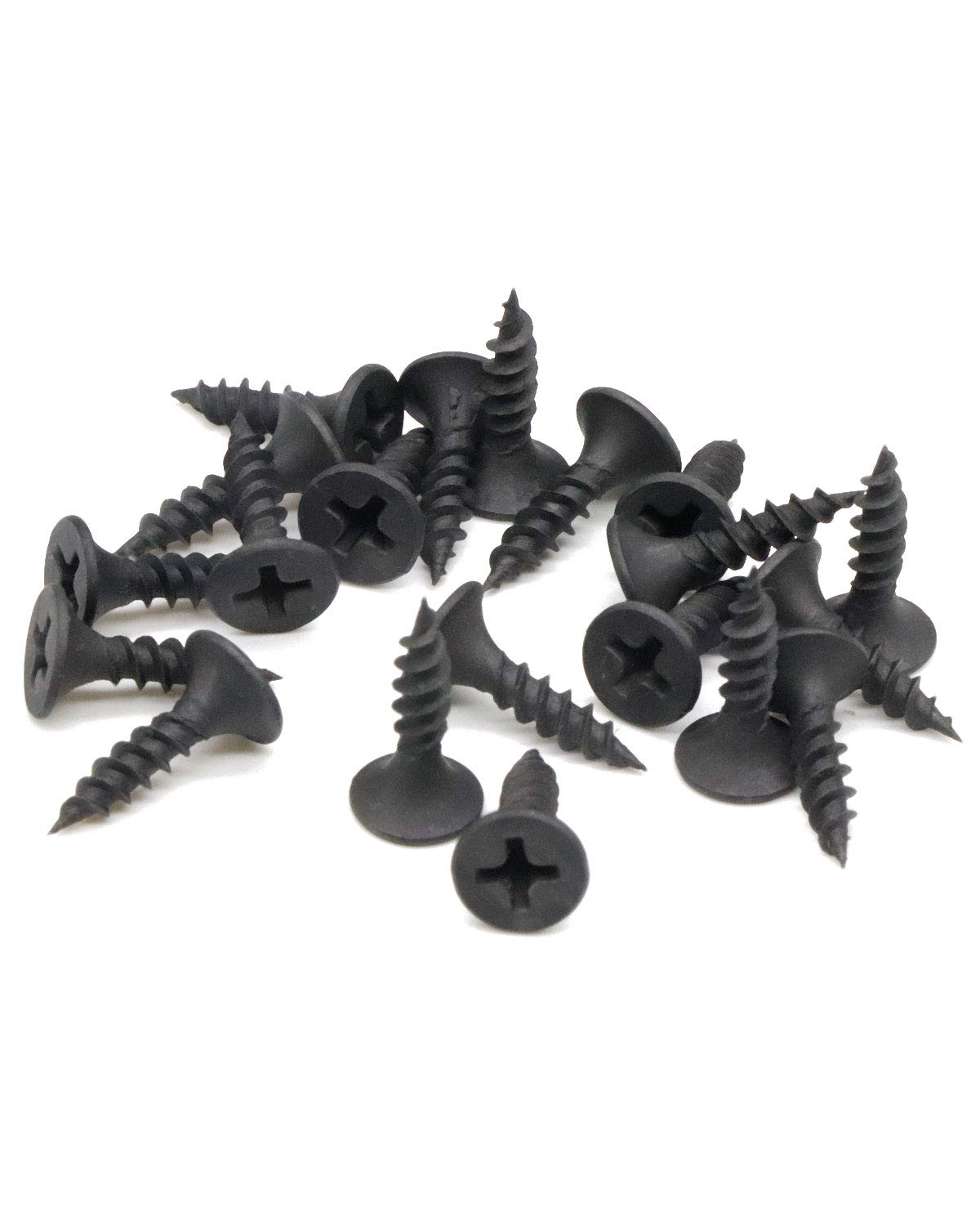IMScrews 100pcs #6 x 5/8" Flat Head Phillips Drywall Screws Fine Thread Sharp Point Wood Screw, Carbon Steel 1022A, Black Phosphate