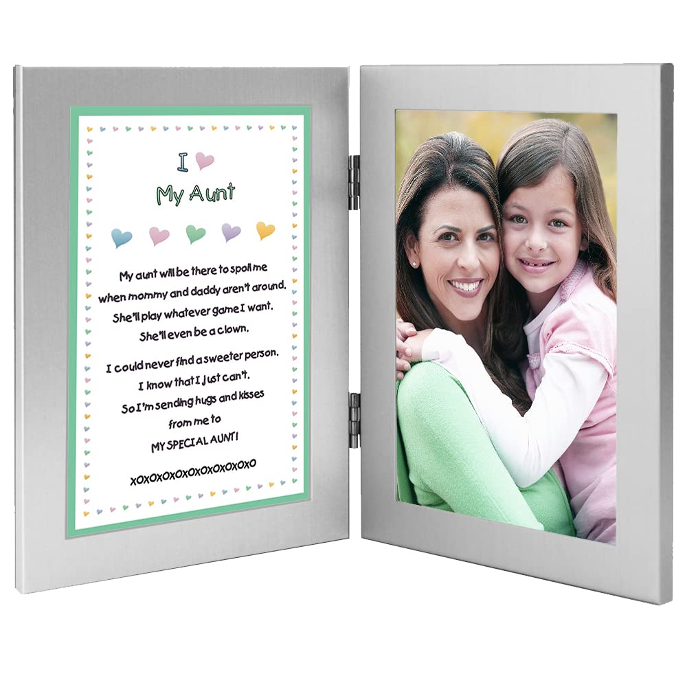 Birthday Gift for Aunt, Sweet Poem from Niece or Nephew, Add 4x6 Inch Photo