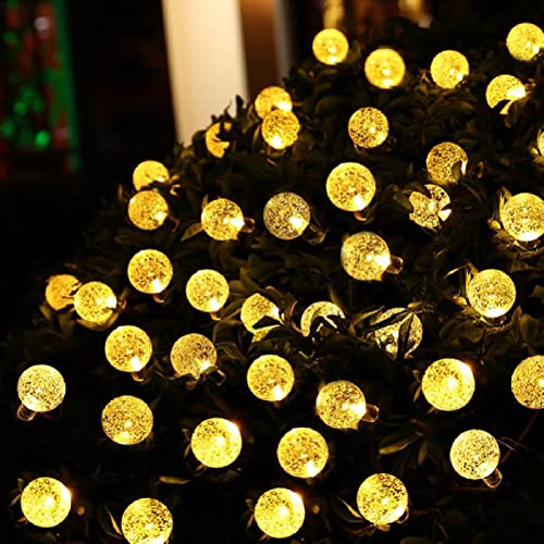 Bedroom Party Holiday Lighting Decoration Crystal Balls Solar Light Outdoor Decorative Garland Lamps for Home Garden