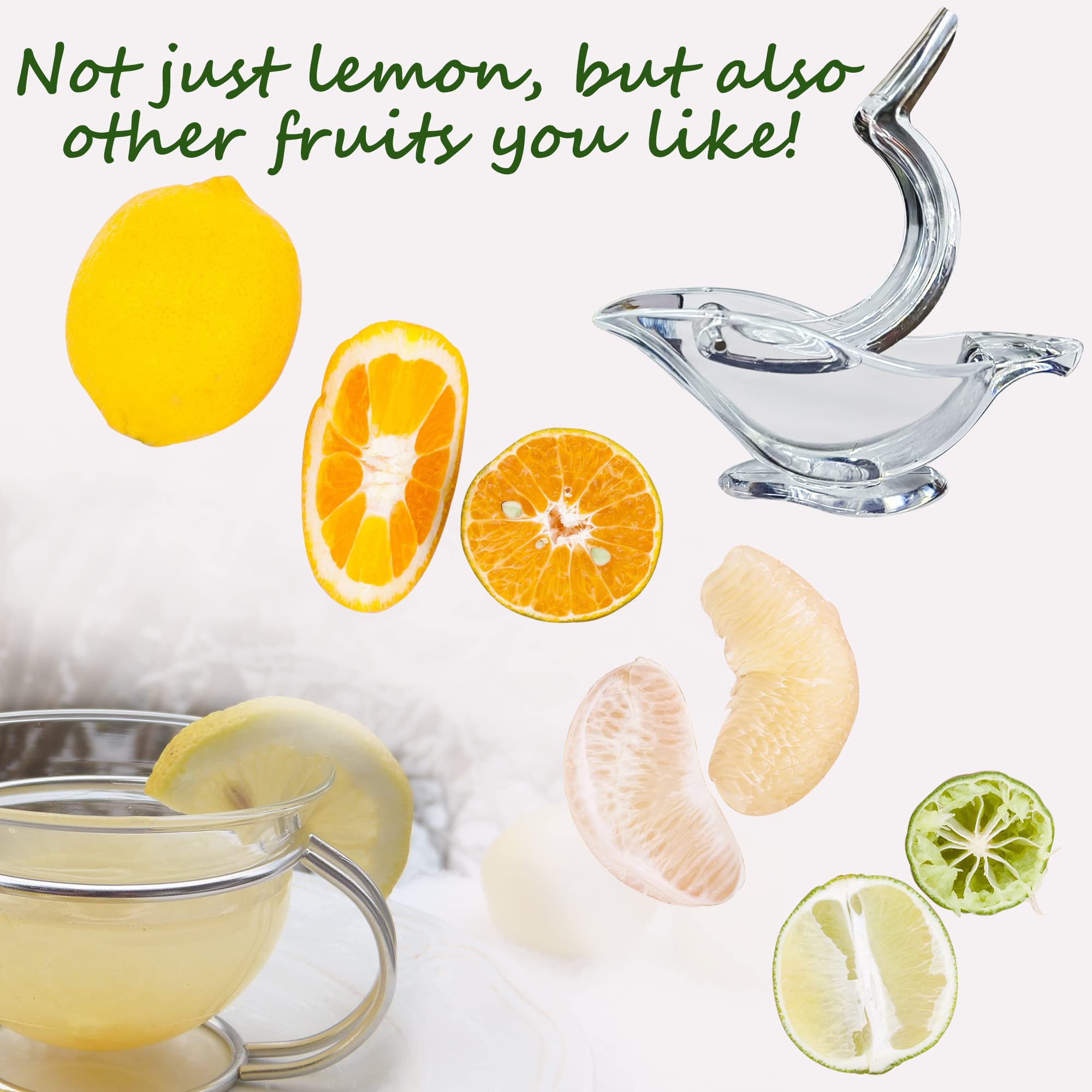 3-Tiers Margarita Salt Rimmer Set,Margarita Sugar Rimmer Set,Bartesian Cocktail Salt Rimmer,Bar Tools and 2 Pcs Hand Juicer Lemon Squeezer,Portable Transparent Acrylic Bird Lemon Juicer