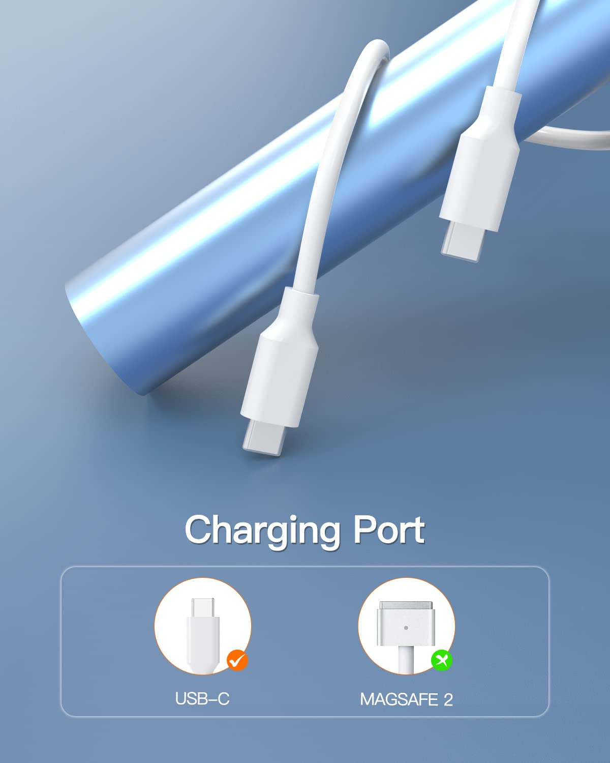 30W Charger for MacBook Air Laptop, iPad Air 4th Generation Tablet with USB C to C Charging Cable