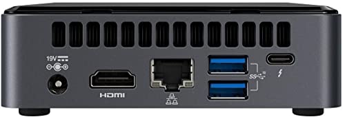 Intel NUC Kit Home & Business Mini Desktop Black (Intel i5-10210U 4-Core, 32GB RAM, 4TB PCIe SSD, Intel UHD, WiFi, Bluetooth, 1xHDMI, SD Card, Win 10 Pro) with Hub