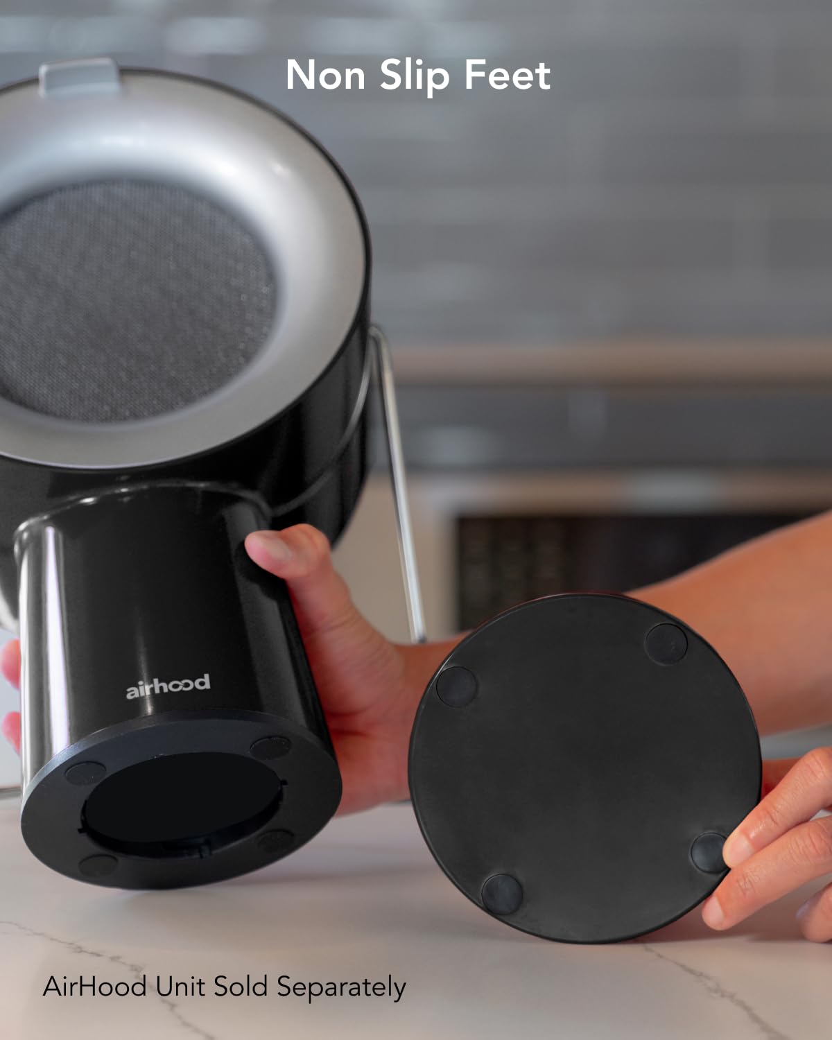 airhood Base Boost | Elevate the Height of Your Portable Kitchen Exhaust Fan | Ideal for Indoor Cooking Updraft (Space Black)