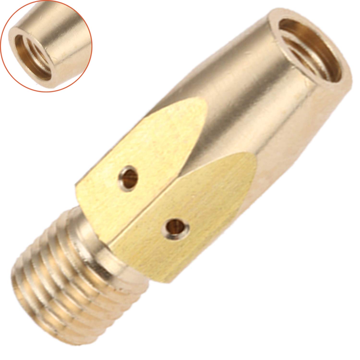 26Pcs MIG Welding Gun Accessory .045" Kit Fit for Miller M25 M40 Hobart H Gun (Include Welding Contact Tips 000-069 0.045", Gas nozzles 200-258, Gas Diffusers 169-728, Nozzle Adapters 169-729)