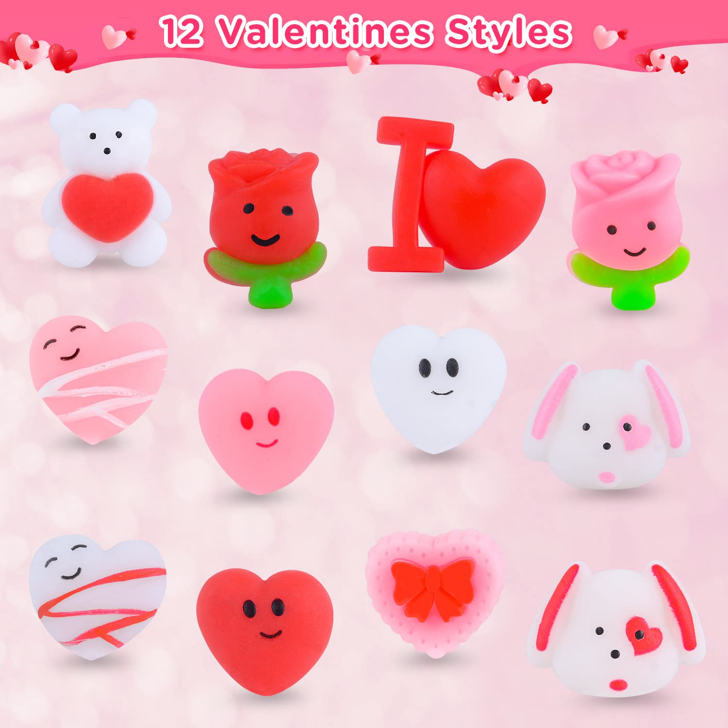 36 Packs Easter Egg Fillers Squishy Toys for Kids, Easter Party Favor Supplies, Stress Relief Squeeze Toys for Kids, Easter Gifts