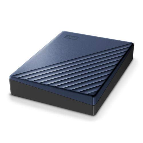 WD 4TB My Passport Ultra Blue Portable External Hard Drive, USB-C - WDBFTM0040BBL-WESN (Renewed)