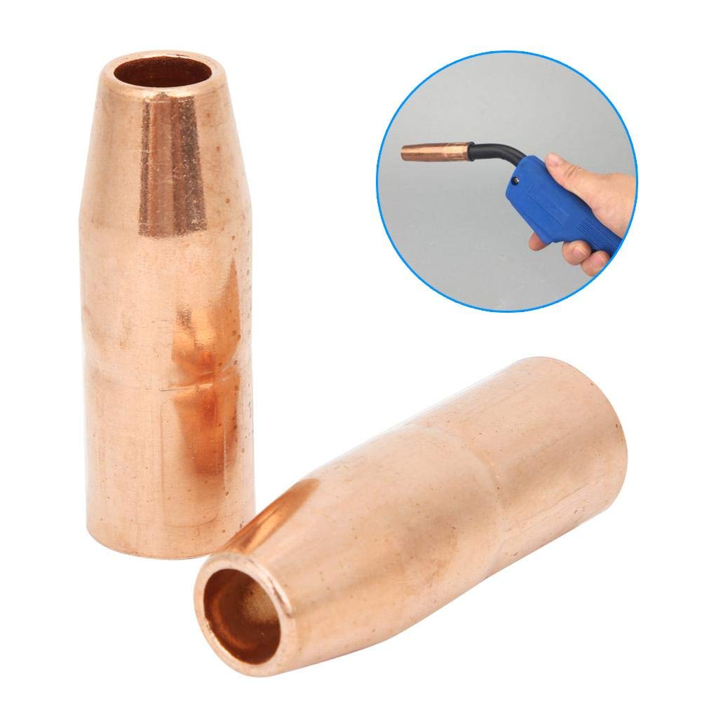 2pcs MIG Welding Gun Nozzle for Miller M25/M40 Hobart MIG Gun,Copper MIG Welding Contact Tips Welding Gun Accessory