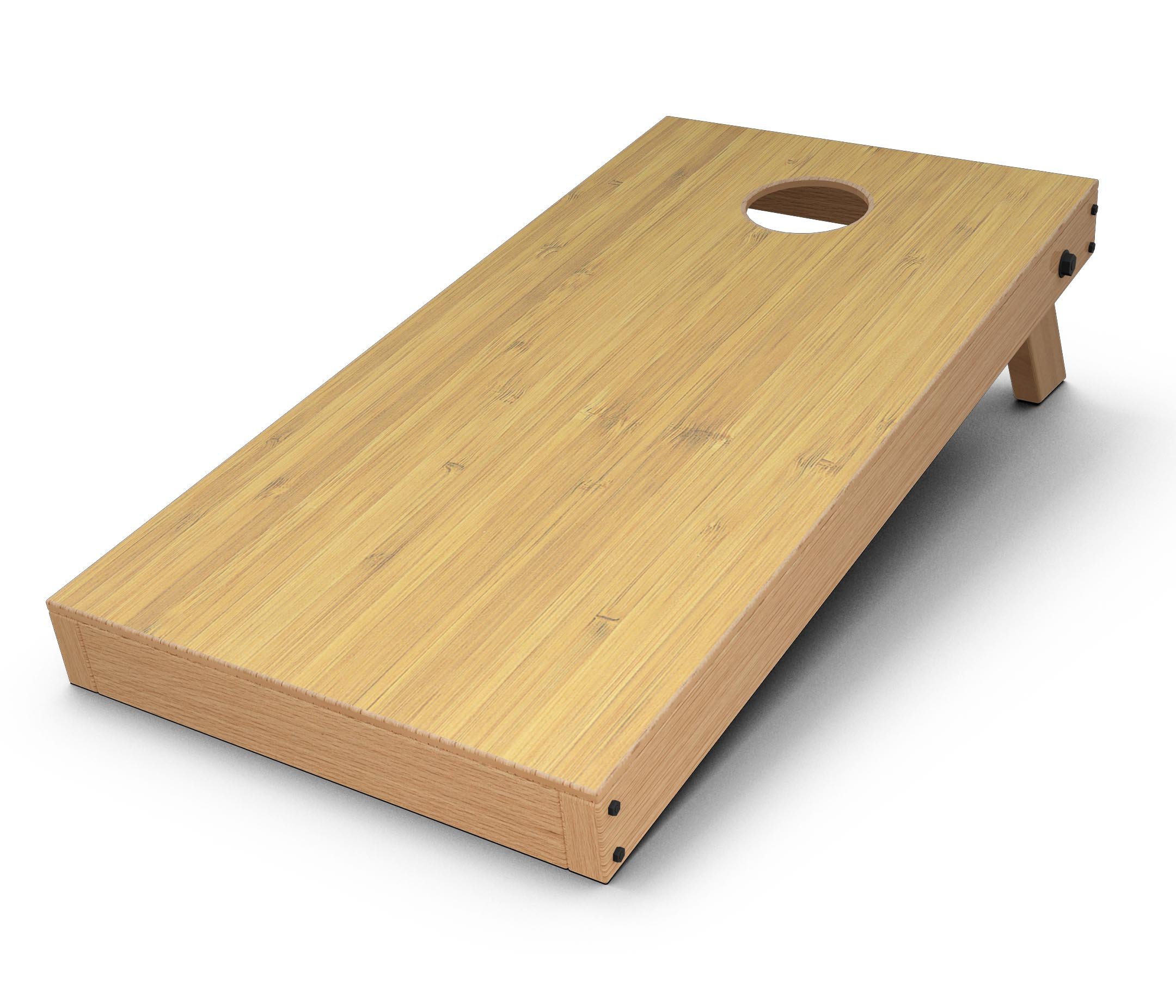 Design Skinz Wood Skin Set for Cornhole (Skin Only) - Real Light Bamboo Wood
