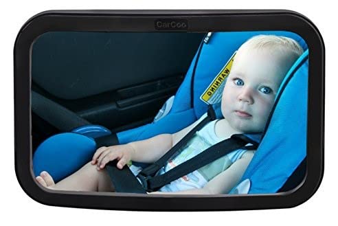 Baby Car Mirror by CarCoo - baby back seat mirror rear facing, best car seat convex mirror for baby view