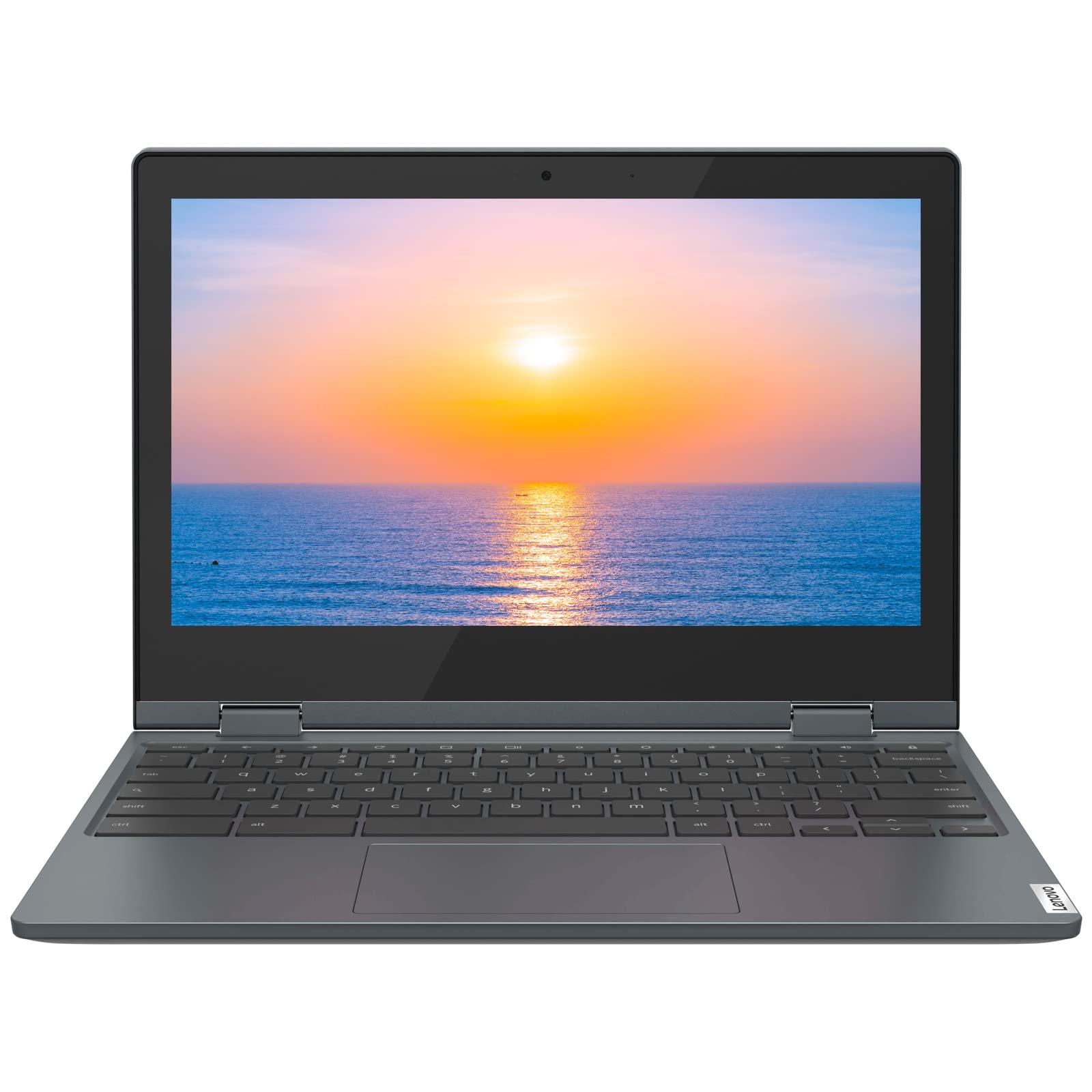 2022 Lenovo Flex 3 Touchscreen Chromebook 2-in-1 11.6" HD Convertible Laptop Computer, Intel Celeron N4020, 4GB RAM, 64GB eMMC, WiFi, Bluetooth, Webcam, MicroSD Card Reader, Chrome OS, w/128GB SD Card