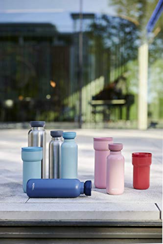 MEPAL, Large Insulated Water Bottle with Lid, BPA Free, Nordic Denim, Holds 30 oz, 1 Count