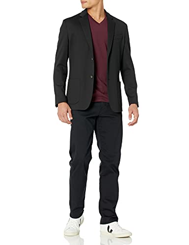 Amazon Essentials Men's Straight-Fit Stretch Jean, Black, 28W x 28L