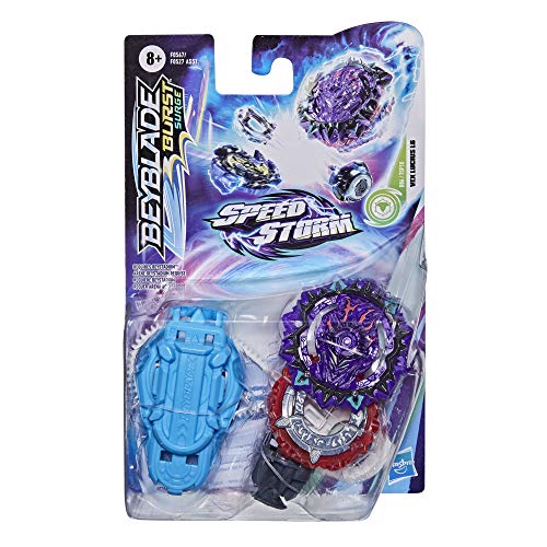 BEYBLADE Burst Surge Speedstorm Vex Lucius L6 Spinning Top Starter Pack – Defense Type Battling Game Top with Launcher, Toy for Kids