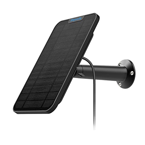 4W Solar Panel Charging Compatible with Arlo Essential Spotlight/XL Spotlight, with 13.1ft Waterproof Charging Cable, IP65 Weatherproof,Includes Secure Wall Mount(2-Pack)(Micro USB Type)