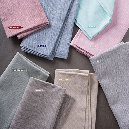 DII 100% Cotton Solid Chambray Kitchen Set, Chef Apron, Blue, 1 Piece