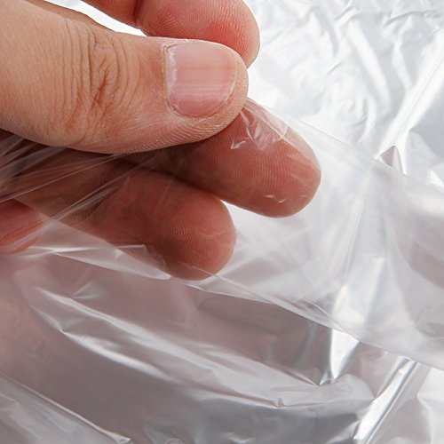 Bezall 10Pcs Plastic Clear Garment Bags, Dry Cleaner Suit Clothes Dustproof Cover Storage Bags (60 x 90cm)