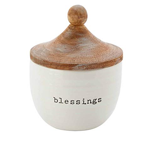 Mud Pie Blessings JAR, White