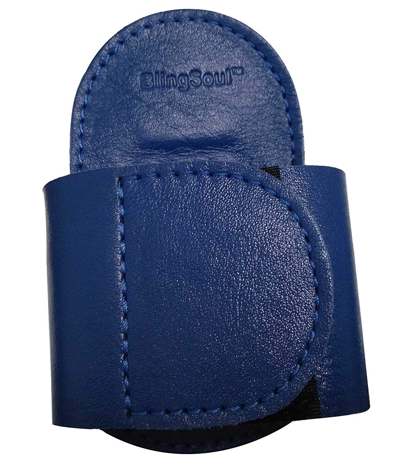 Blingsoul Blue Leather Stethoscope Holder for Women and Men - Stethoscope Case Hip Clip, Medical Nursing Essentials Stethoscope Case for Nurses Holster Cover Kit for Physicians Cardiologist Doctor