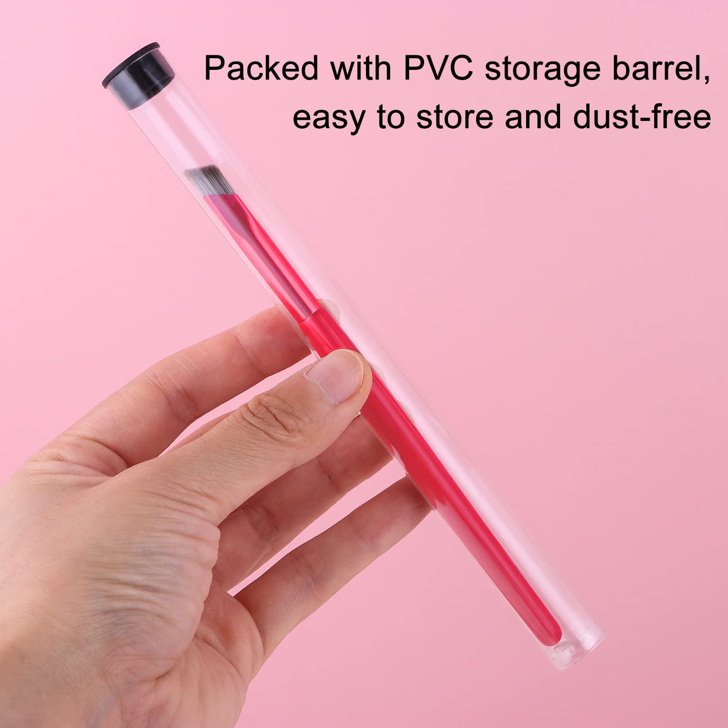 2Pcs Multi-Function Eyebrow Brush, 4D Hair Stroke Brow Stamp Brush, Ultra-thin Eyebrow Brush, Square Angled Eyebrow Hairline Brush for Drawing Hairline, Smoky Makeup, Eye Shadow Primer, Easy to Clean