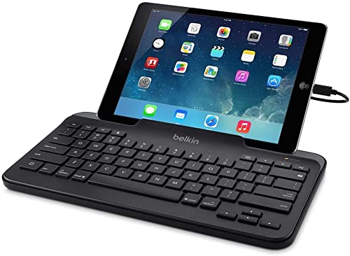 Belkin Wired Keyboard Stand For Chrome OS - Tablet Stand for Acer Chromebook Tab 10 - Works With Chrome OS Devices With USB C - Wired Keyboard Stand w/ Full Size Keycaps - Keyboard Tray - Black