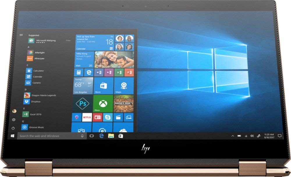 2019 HP Spectre x360 15t Touch 4K IPS AMOLED GTX 1650 with 6 core(9th Gen Intel i7 9750H, 1TB SSD, 16GB, 2-in-1, 3 Years McAfee Internet Security, Windows 10 PRO Upgrade, HP Warranty) Dark Ash
