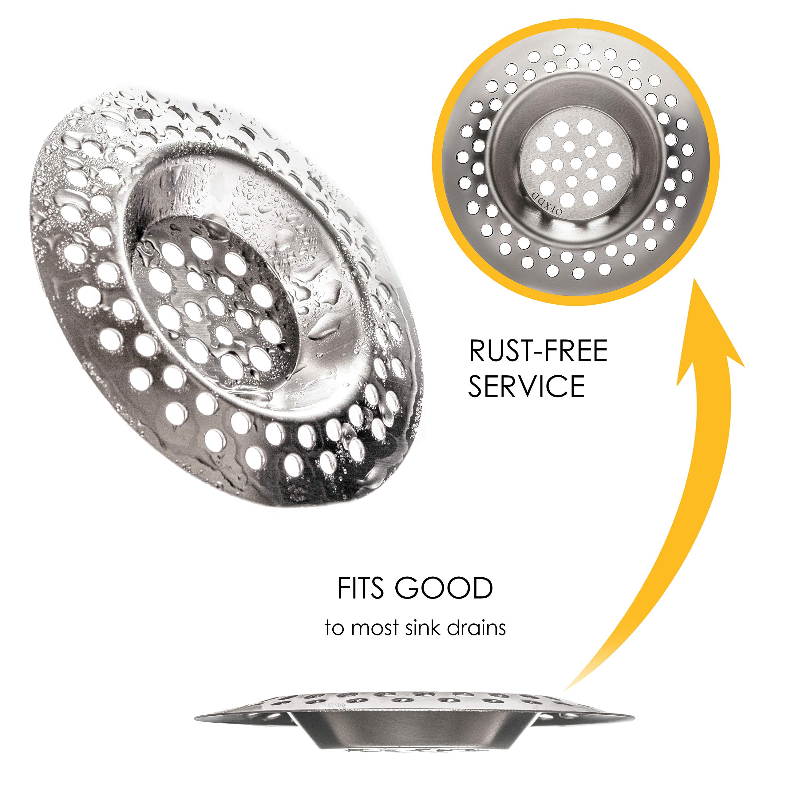 Hair Catcher, Kitchen Sink Strainer, Drain Protector, Hair Catcher, Drain Catcher 3", Spa Drain Cover (Pack of 2)