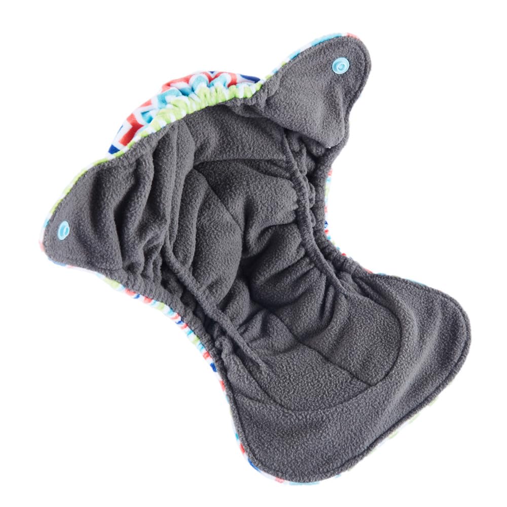 Thank u Mom Cloth Diapers Newborn All in One for Full Term or Preemie Babies or Smaller Infants 6Pack (Space Mysteries)