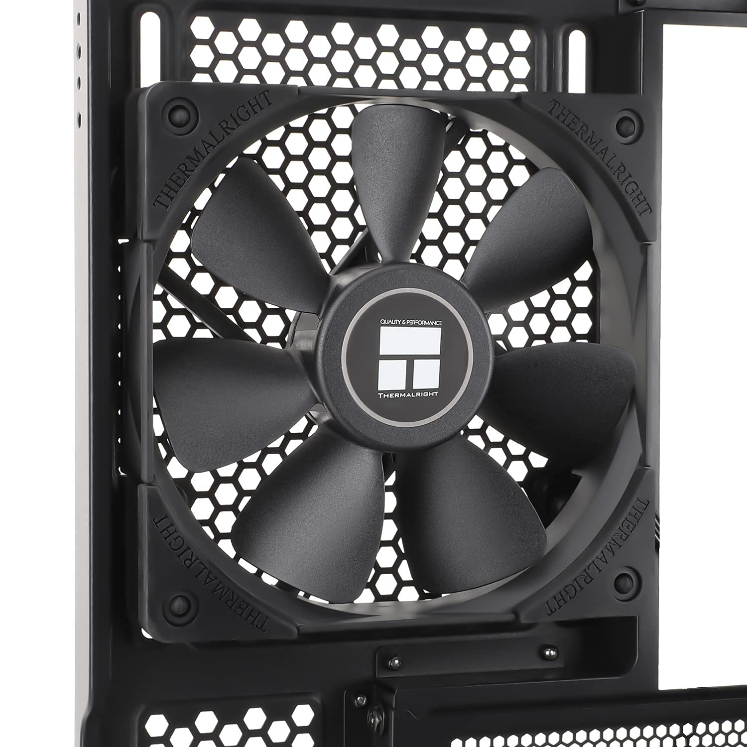 Thermalright TL-R12B 120mm Black CPU Fan, 4-PIN PWM Control, 1500RPM, Balance Performance Case Fan, Low Noise Computer CPU Fan Cooler