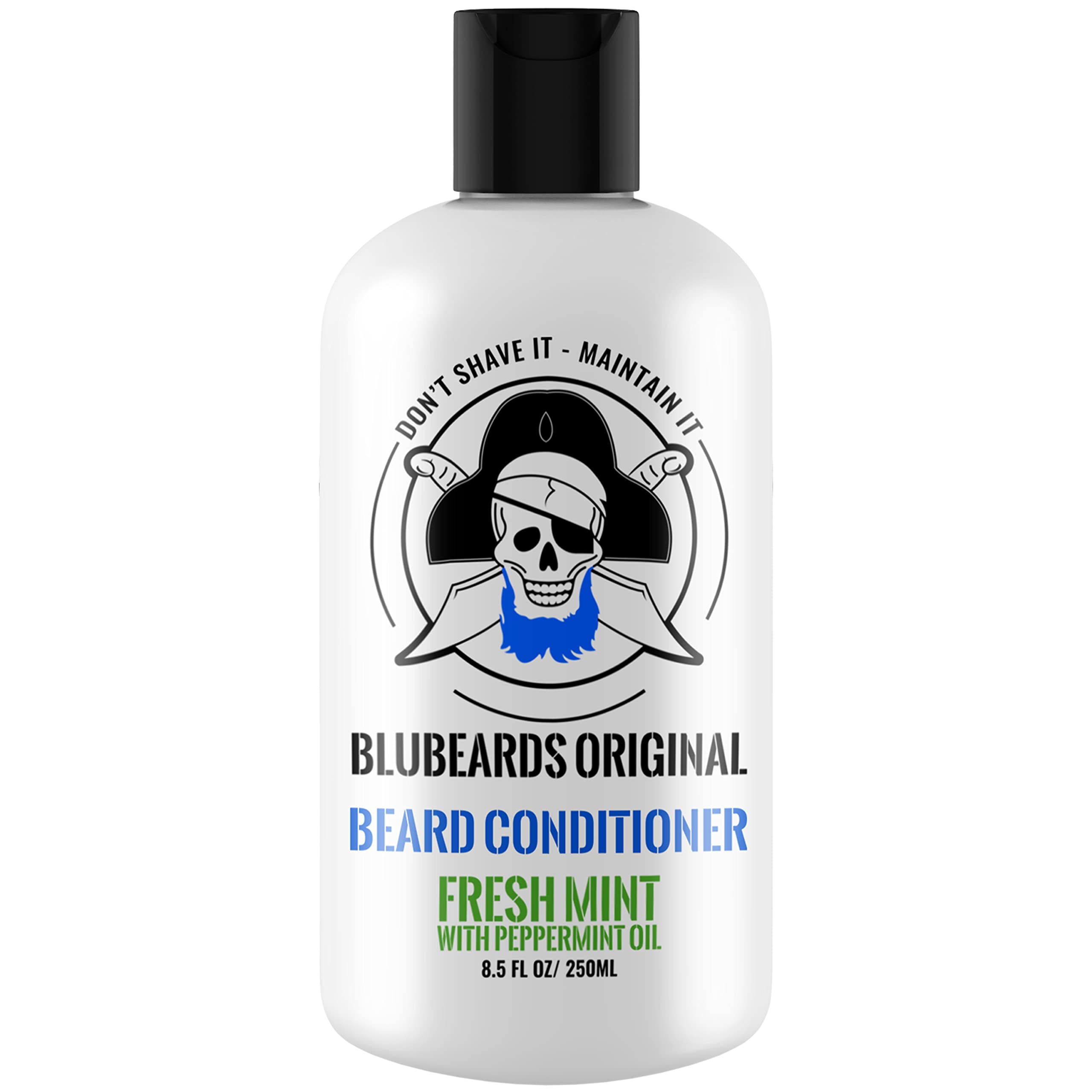 Bluebeards Original Fresh Mint Beard Conditioner for Men, 8.5 oz. - Beard Softener Infused with Peppermint Oil to Deeply Condition, Soften, and Moisturize Your Beard and Skin Underneath - Made in USA
