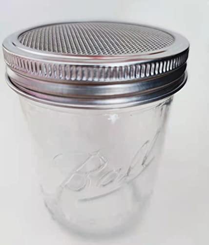 4 pack Mason jar Sprouting Lids wide mouth- stainless steel sprouting lids for wide mouth mason jars, growing Bean, Broccoli, seed