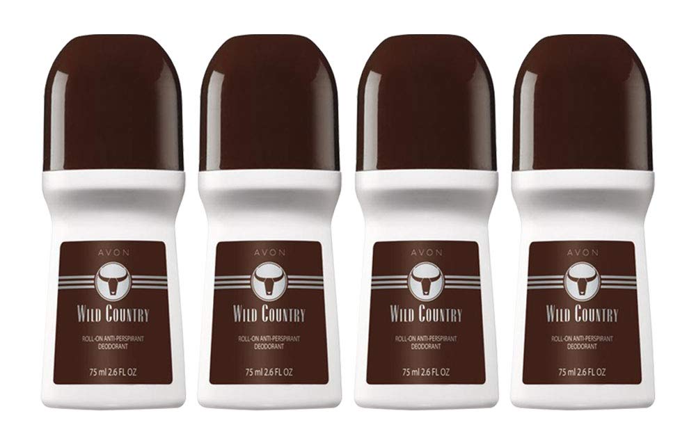 Avon Wild Country Roll On Deodorant 4pcs