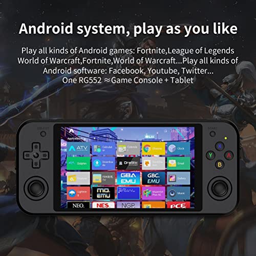 Brteyes 5.36 Touch Screen Handheld Game Console-Linux Android 7.1 Dual System Game-WiFi Online- 6 Hours of Battery Life-Dual TF Card Expansion 7500 Games Boy&Friend