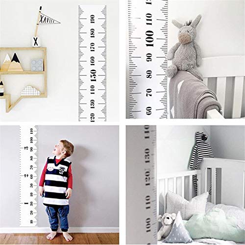 Baby Growth Chart Waterproof Handing Ruler Wall Decor for Kids, Canvas Removable Height Growth Chart