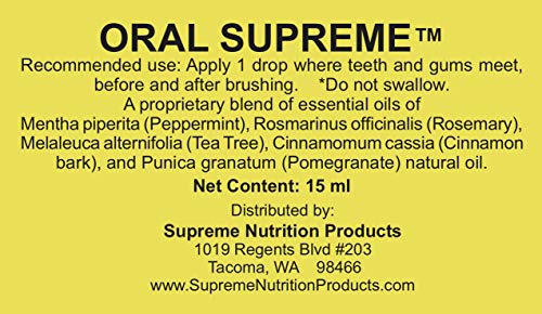 Oral Supreme by Supreme Nutrition, Essential Oil Blend | 15 ml