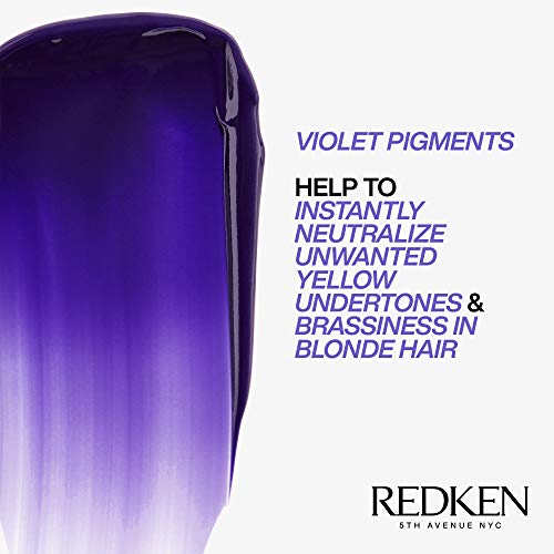 Redken Blondage Express Anti-Brass Mask For Blonde & Highlighted Hair - Ultra-Pigmented Purple Mask For Blonde Hair