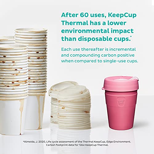 KeepCup Thermal Reusable Stainless Steel Coffee Mug | Travel Cup with Insulated Lid, Vacuum Seal, Lightweight Tumbler | Large | 16oz | Saskatoon