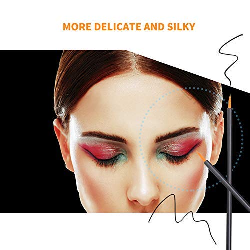 YEASHINE 100 Pack Disposable Eyeliner Brushes Applicator Cosmetic Eye Wands Makeup Tool