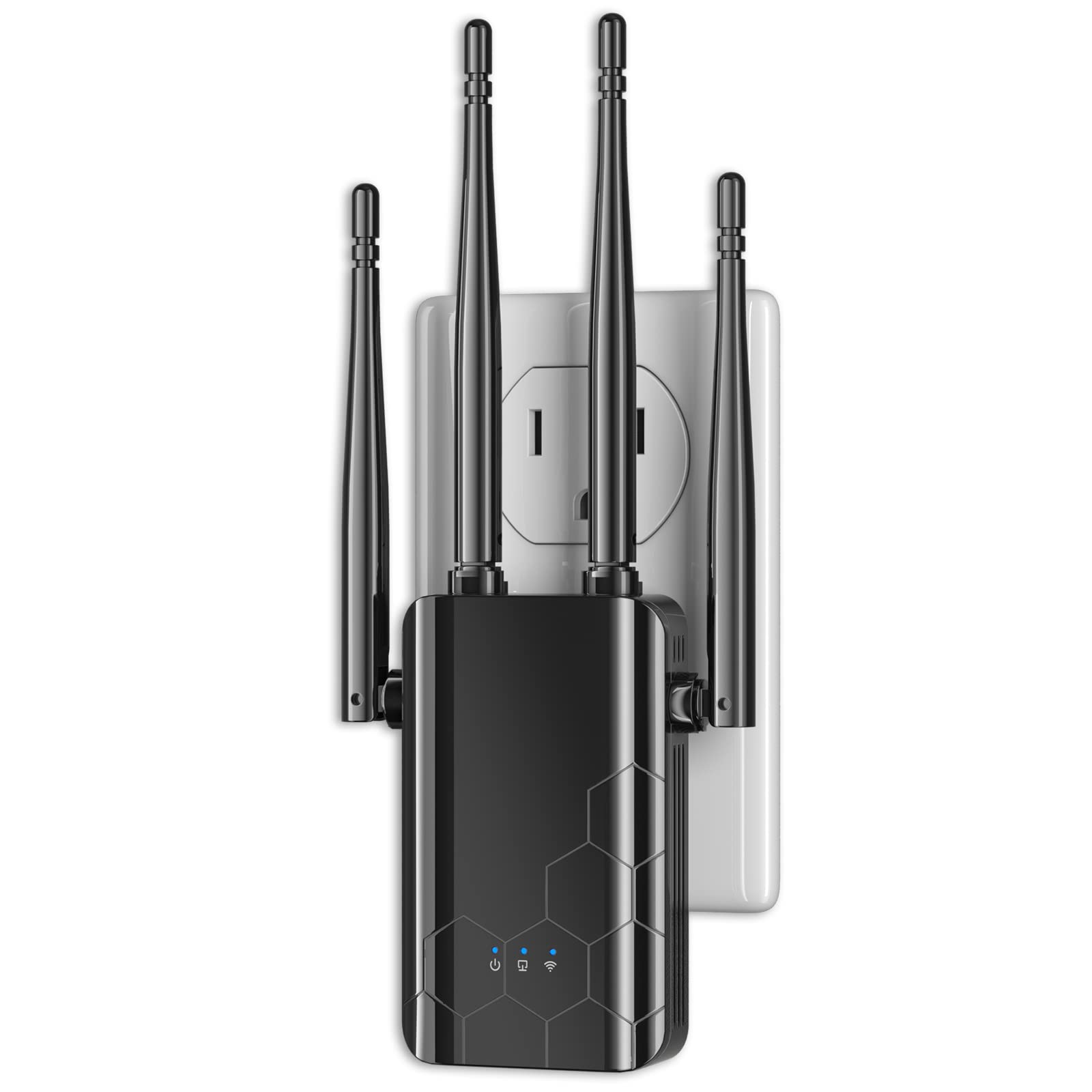 2023 WiFi Extender, Long Range Internet Extender Signal Booster Cove up to 9500 Sq.ft, Wi Fi Repeater and Signal Amplifier for Home, Wireless Extender with Ethernet Port