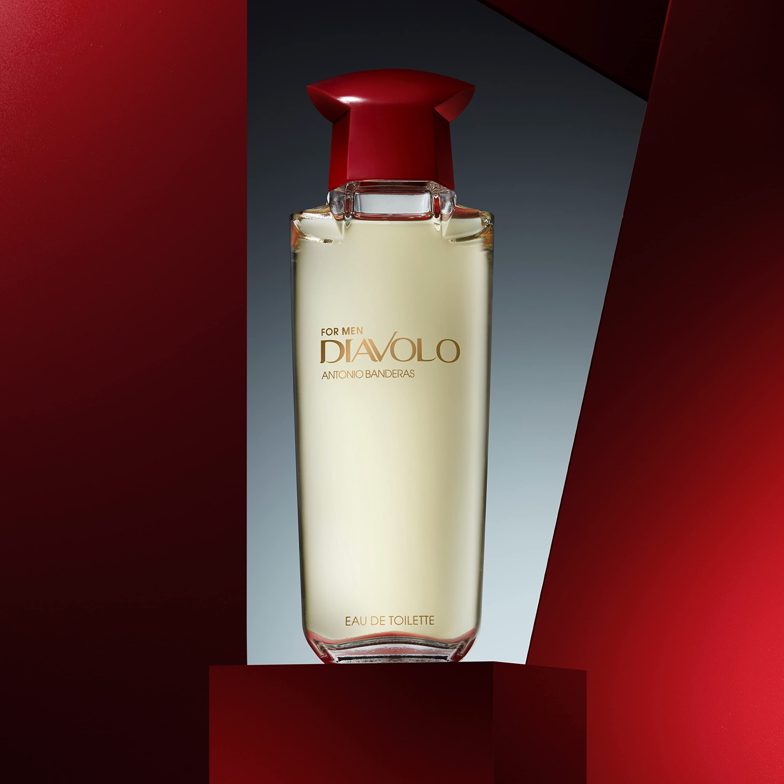 Antonio Banderas Perfumes - Diavolo - Eau de Toilette Spray for Men, Woody Leather Fragrance - 3.4 Fl Oz