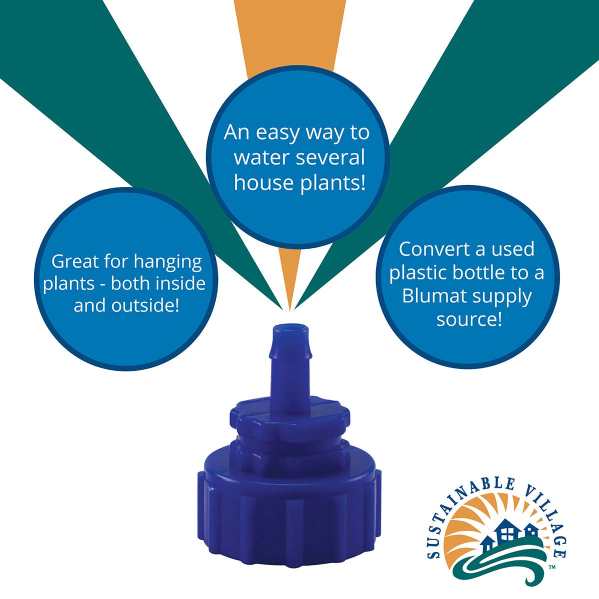 Blumat Bottle Cap Adapter - 3 Pack