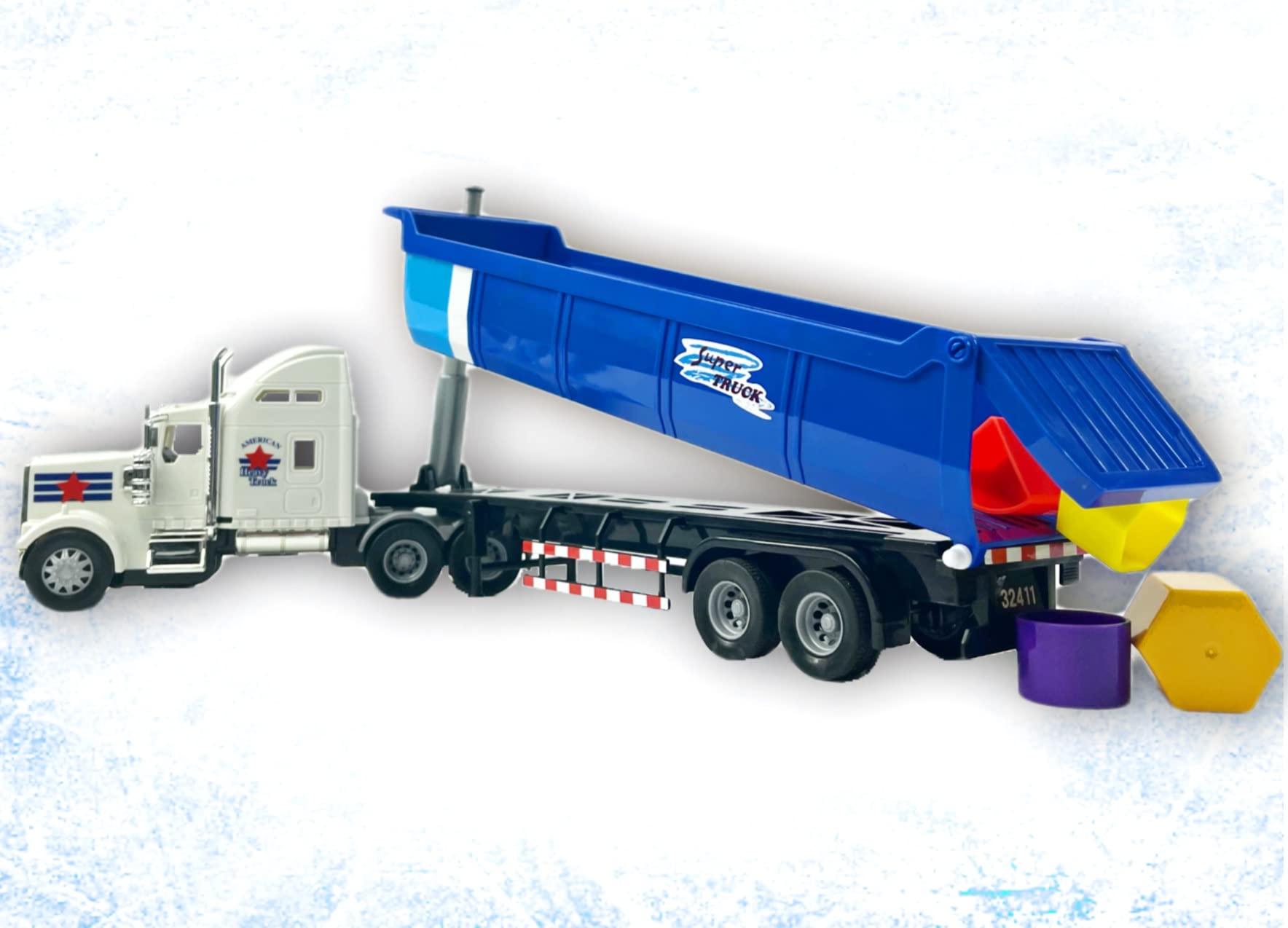 Big Daddy Big Rig Heavy Duty Construction Crane Truck - Build and Hoist Series