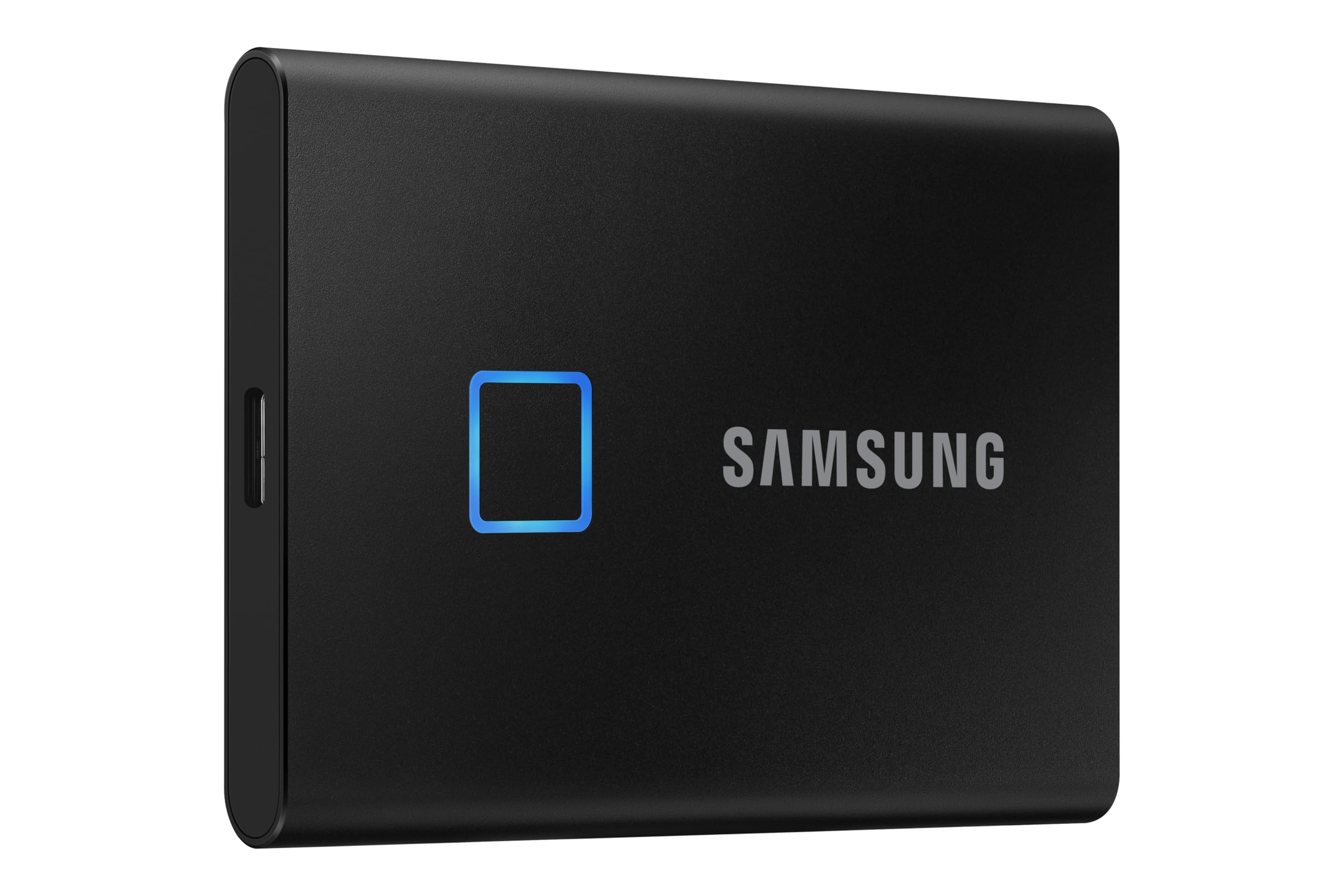 SAMSUNG T7 Touch Portable SSD 2TB,up to 1050MB/s, USB 3.2 External Solid State Drive, Black (MU-PC2T0K/WW)