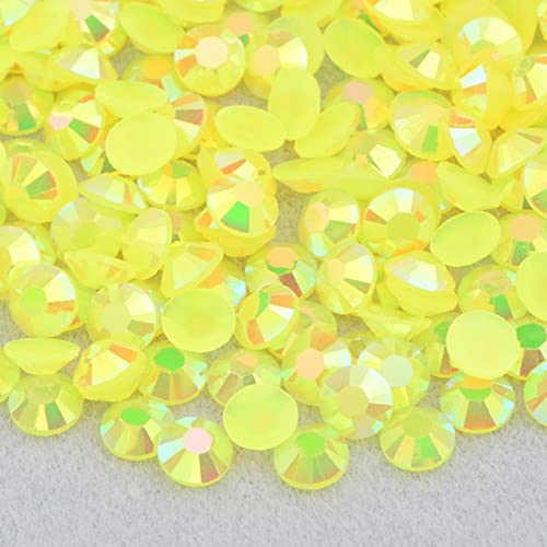 2mm 3mm 4mm 5mm Transparent Light Purple AB Rhinestone Flat Back Resin Crystal Stones Non Hot Fix Jelly Strass