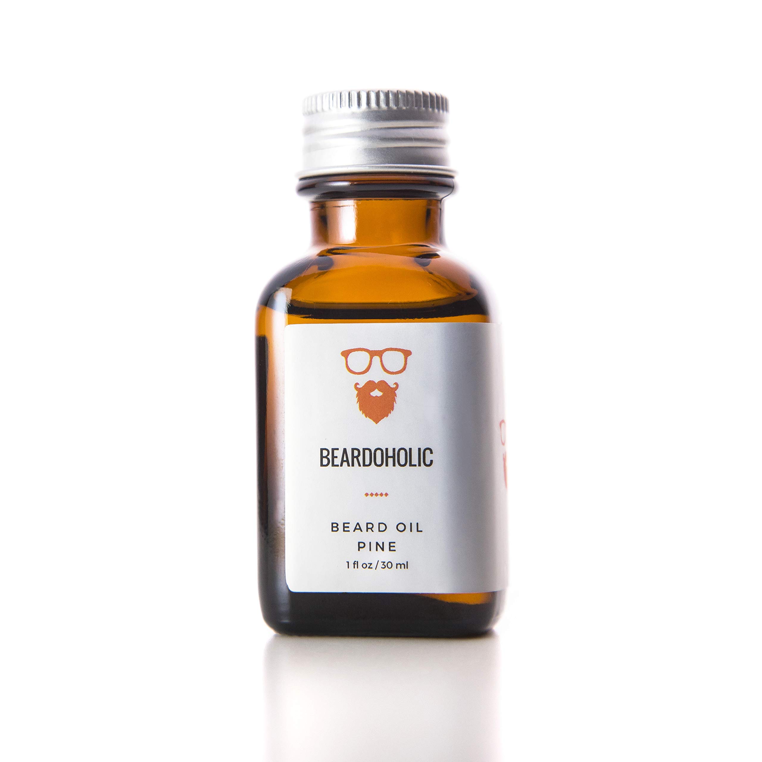 Beardoholic Natural Beard Oil Pine Scented 1 Ounce (30 ml)