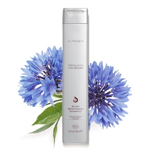 L'ANZA Healing ColorCare Silver Brightening Conditioner, for Silver, Gray, White, Blonde & Highlighted Hair, Boosts Shine and Brightness While Healing, Controls Unwanted Warm Tones