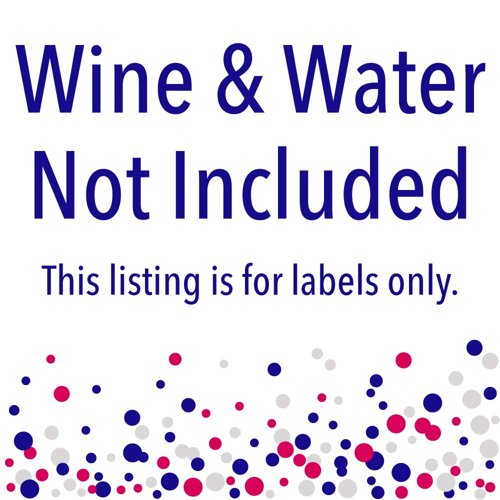 Big Dot of Happiness Blast Off to Outer Space - Mini Wine Bottle Labels, Wine Bottle Labels and Water Bottle Labels - Rocket Ship Baby Shower or Birthday Party Decor - Beverage Bar Kit - 34 Pieces